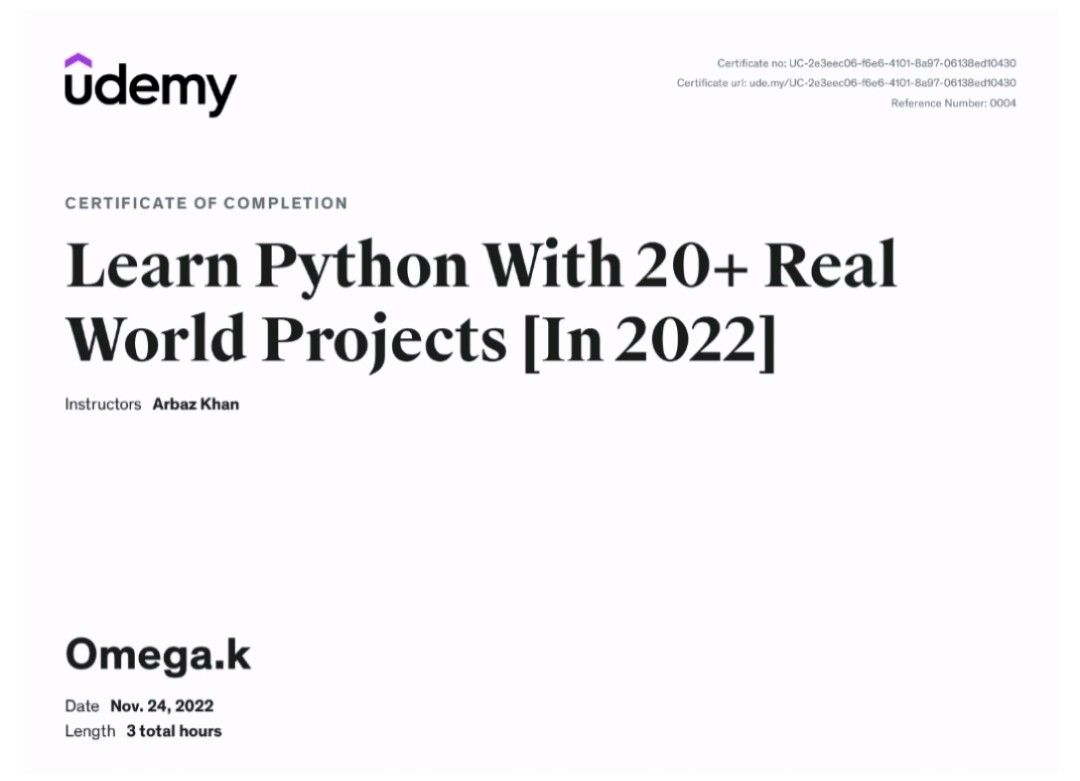Omega K on LinkedIn: #pythonjourney #codingmilestone Omega K on LinkedIn: #pythonjourney #codingmilestone