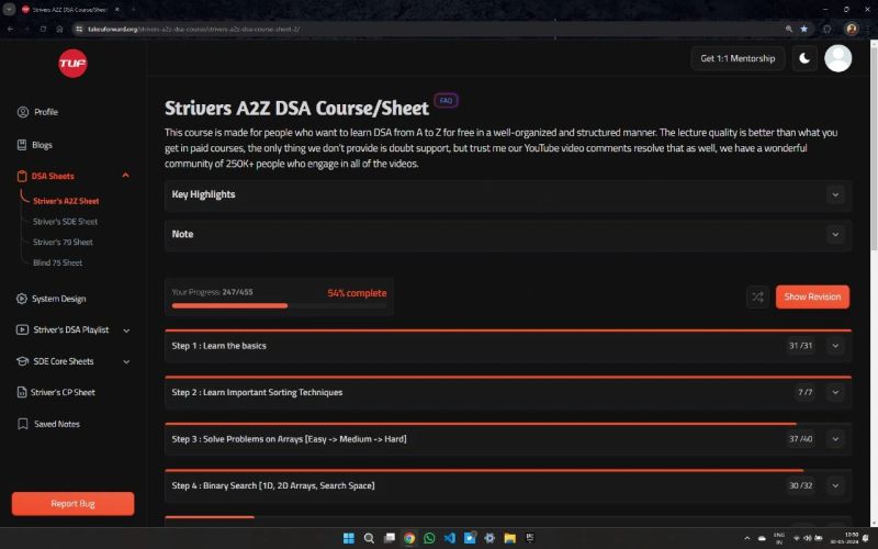 #dsa #consistency #coding | Vishnu Dixit #dsa #consistency #coding | Vishnu Dixit