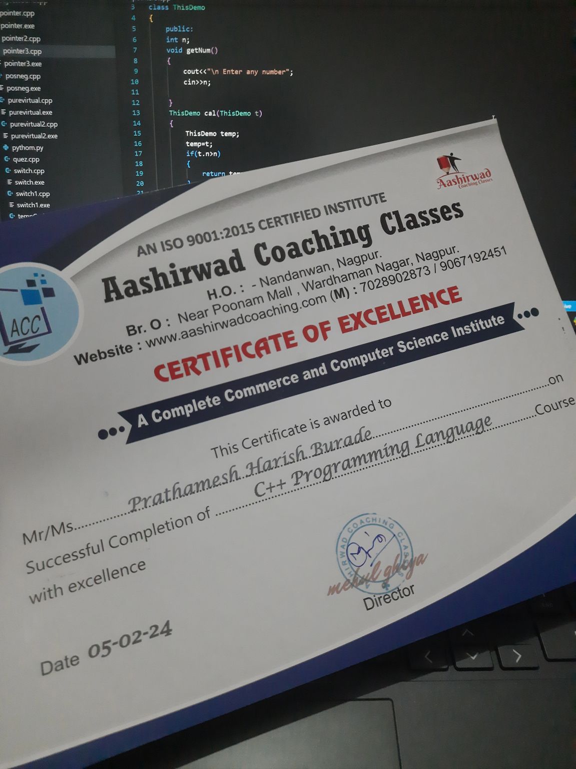Prathmesh Burade on LinkedIn: #cprogramming #cplusplus #certification # ... Prathmesh Burade on LinkedIn: #cprogramming #cplusplus #certification # ...
