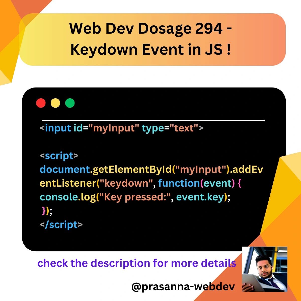 Prasanna D on LinkedIn: #webdevelopment #javascript #coding101 Prasanna D on LinkedIn: #webdevelopment #javascript #coding101