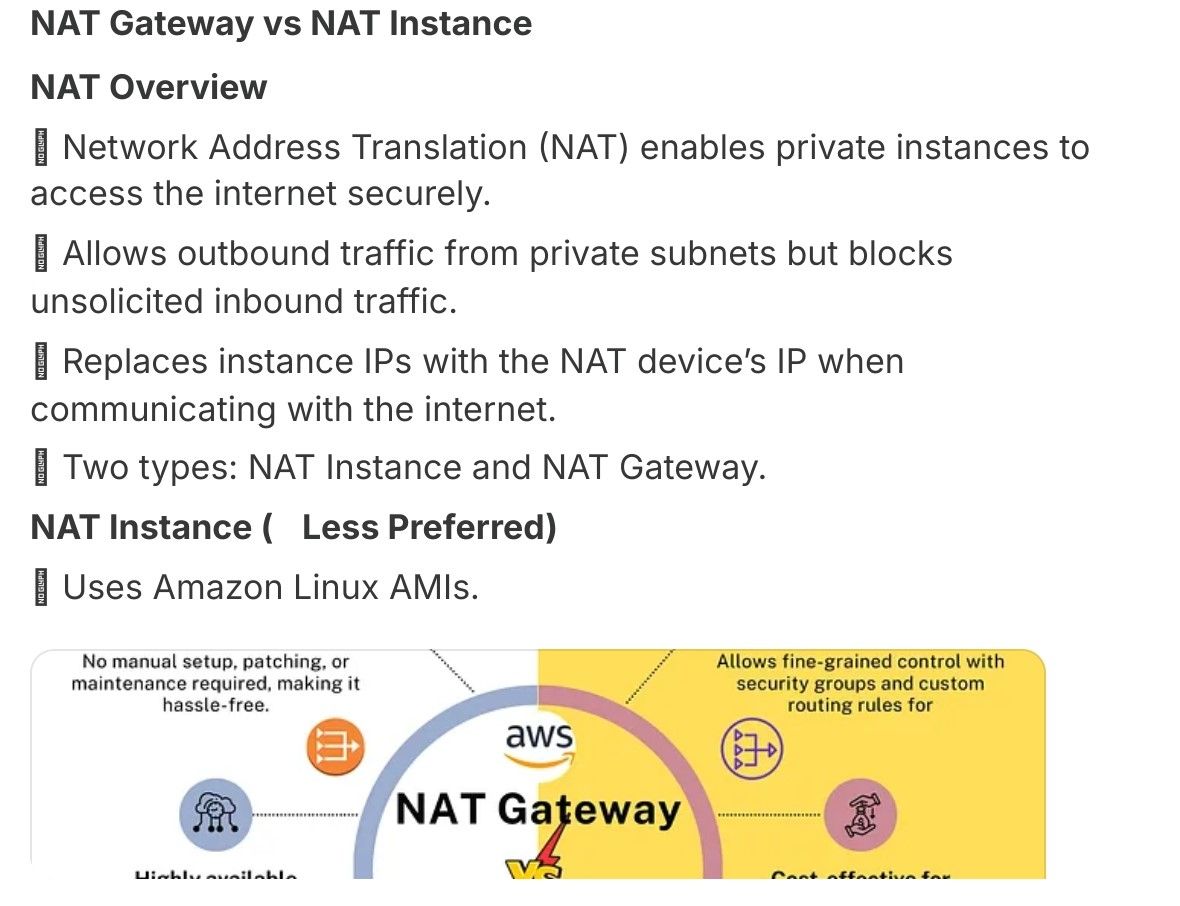NAT Gateway vs NAT Instance 🔥🔥 NAT Overview Network Address… | Ramasamy S NAT Gateway vs NAT Instance 🔥🔥 NAT Overview Network Address… | Ramasamy S