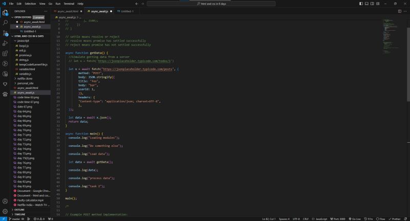 #100daysofcode #javascript #asyncawait #asynchronousprogramming ... #100daysofcode #javascript #asyncawait #asynchronousprogramming ...