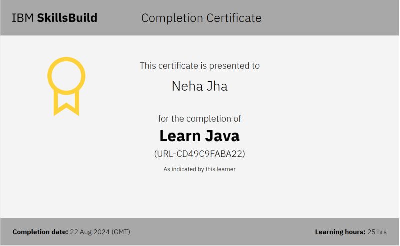 Neha Jha on LinkedIn: #continuouslearning #professionalgrowth #java # ... Neha Jha on LinkedIn: #continuouslearning #professionalgrowth #java # ...
