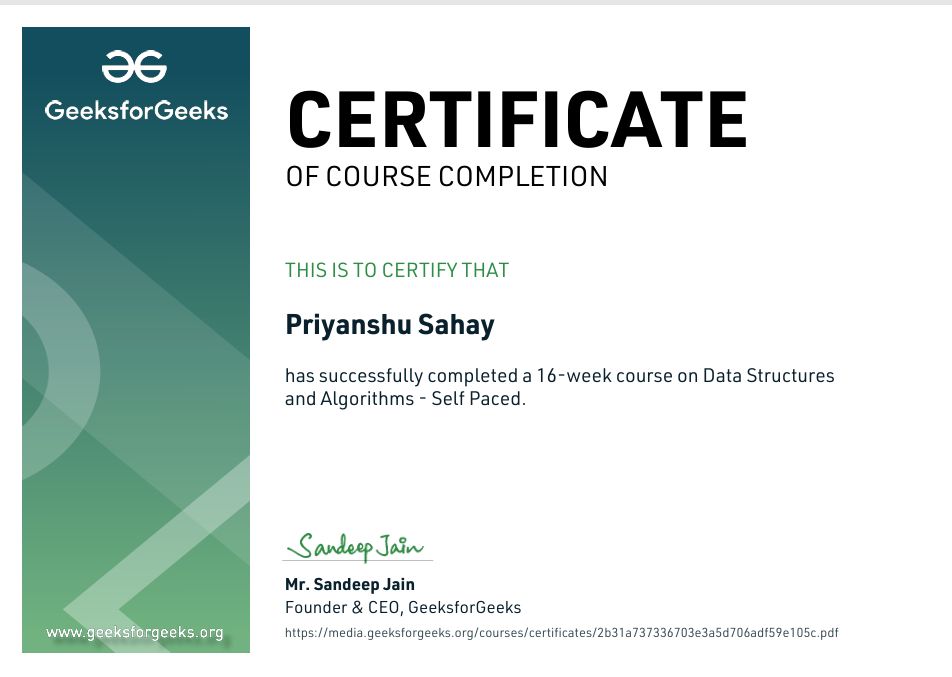 Priyanshu Sahay on LinkedIn: #coding #dsa #java #c #learningneverstops Priyanshu Sahay on LinkedIn: #coding #dsa #java #c #learningneverstops