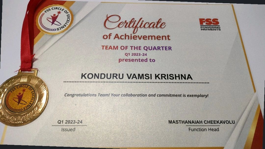 Vamsi Krishna Konduru on LinkedIn: #team #fss #thanks #team #fss # ... Vamsi Krishna Konduru on LinkedIn: #team #fss #thanks #team #fss # ...