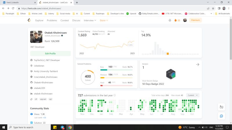 Otabek Kholmirzaev on LinkedIn: #leetcode #programming #problemsolving ... Otabek Kholmirzaev on LinkedIn: #leetcode #programming #problemsolving ...