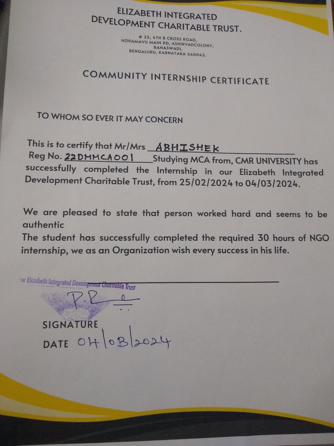 Abhishek Gajavilli on LinkedIn: #internshipexperience #developmentwork ... Abhishek Gajavilli on LinkedIn: #internshipexperience #developmentwork ...