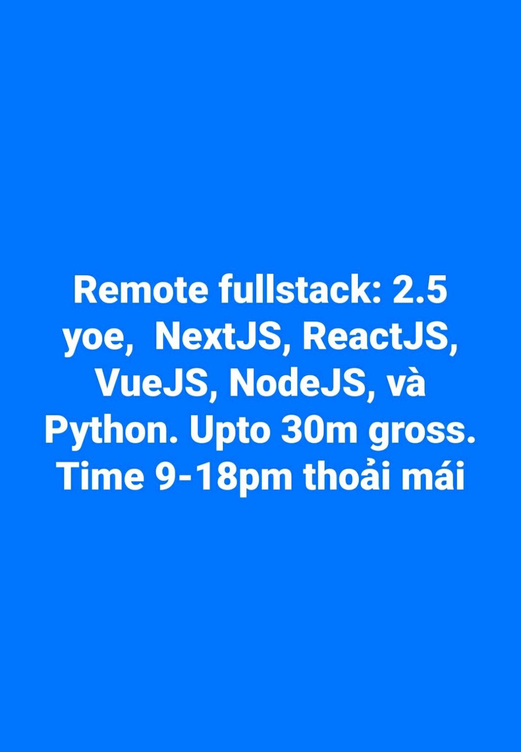 Lan Nguyen on LinkedIn: #remote #fullstack #nextjs #reactjs #vuejs # ... Lan Nguyen on LinkedIn: #remote #fullstack #nextjs #reactjs #vuejs # ...