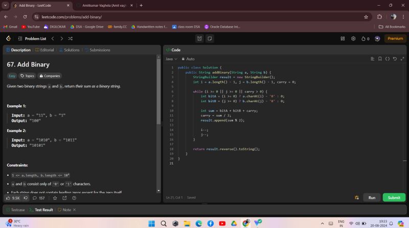 Amit kumar Vaghela on LinkedIn: #leetcode #dsa #100daysofcode # ... Amit kumar Vaghela on LinkedIn: #leetcode #dsa #100daysofcode # ...