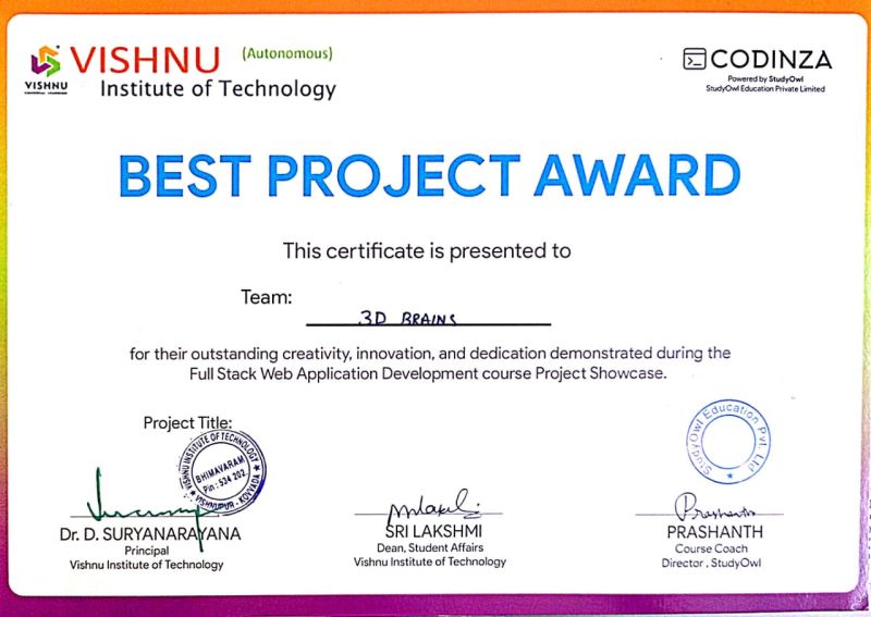 KARETI VENKATA VINAY KUMAR on LinkedIn: #award #success # ... KARETI VENKATA VINAY KUMAR on LinkedIn: #award #success # ...