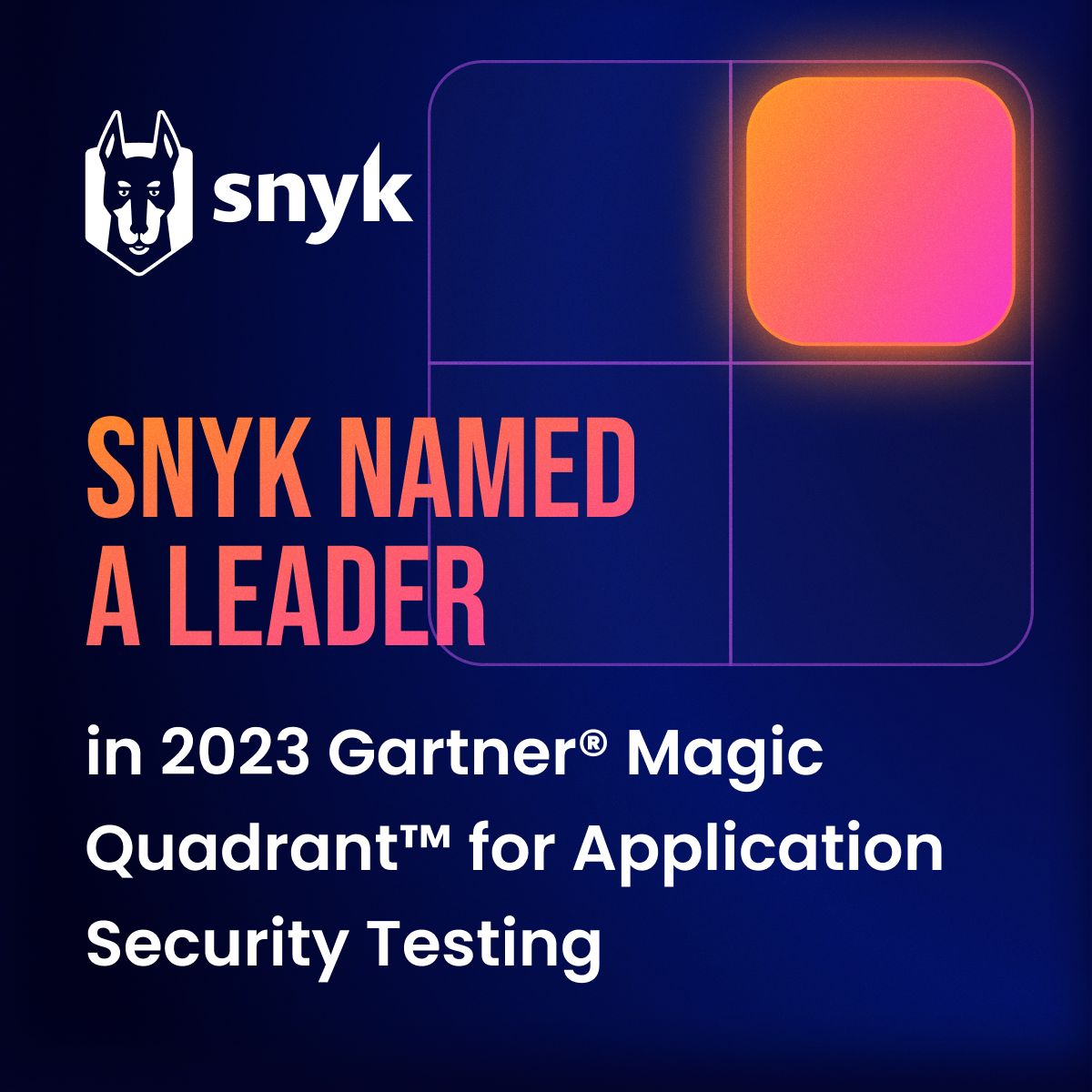 Sysdig on LinkedIn: Snyk named a Leader in 2023 Gartner® Magic Quadrant ... Sysdig on LinkedIn: Snyk named a Leader in 2023 Gartner® Magic Quadrant ...