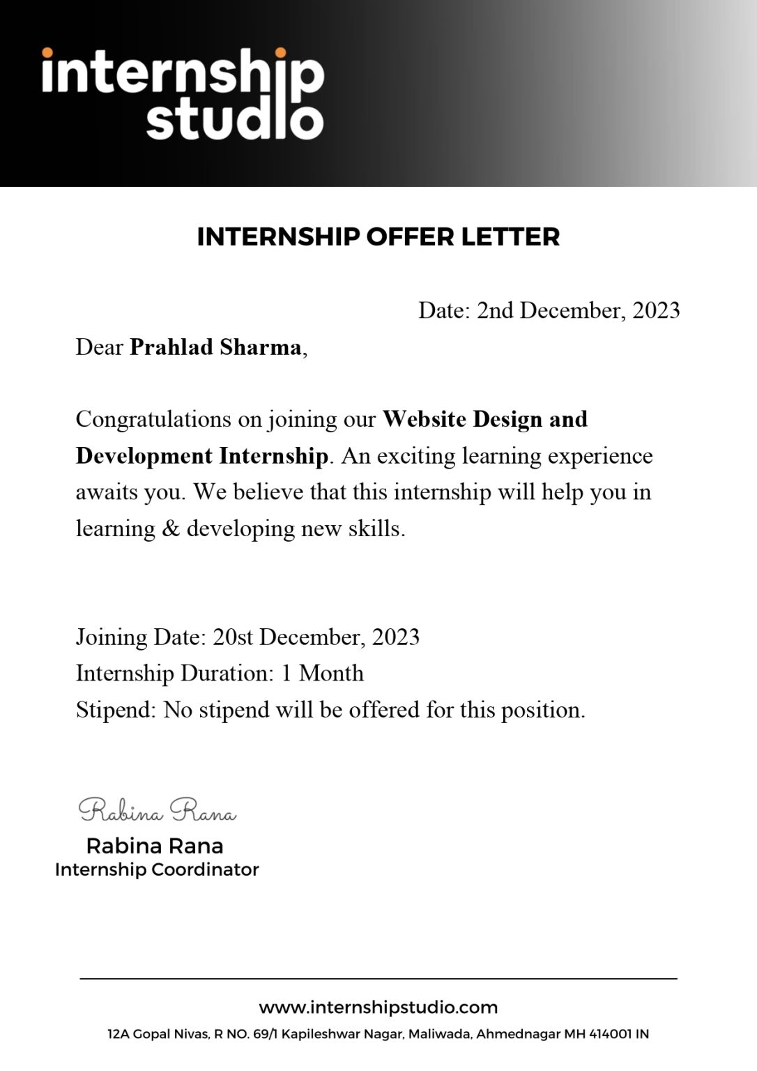 Prahlad Sharma on LinkedIn: #webdevelopment #internshipstudiomagic # ... Prahlad Sharma on LinkedIn: #webdevelopment #internshipstudiomagic # ...
