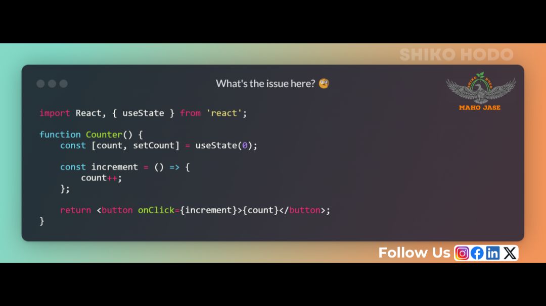 Maho Jase IT on LinkedIn: #counterapp #reactjs #javascript # ... Maho Jase IT on LinkedIn: #counterapp #reactjs #javascript # ...