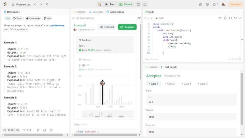 Completed Day 9 of LeetCode challenge | Jebastin Aakash A posted on the ... Completed Day 9 of LeetCode challenge | Jebastin Aakash A posted on the ...
