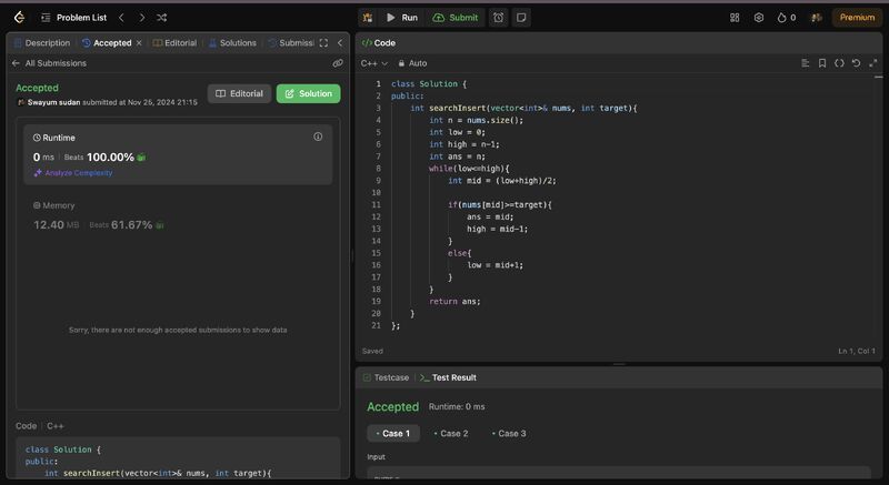 Swayum Sudan on LinkedIn: Day 16 Doing DSA : solved 2 Problems ... Swayum Sudan on LinkedIn: Day 16 Doing DSA : solved 2 Problems ...