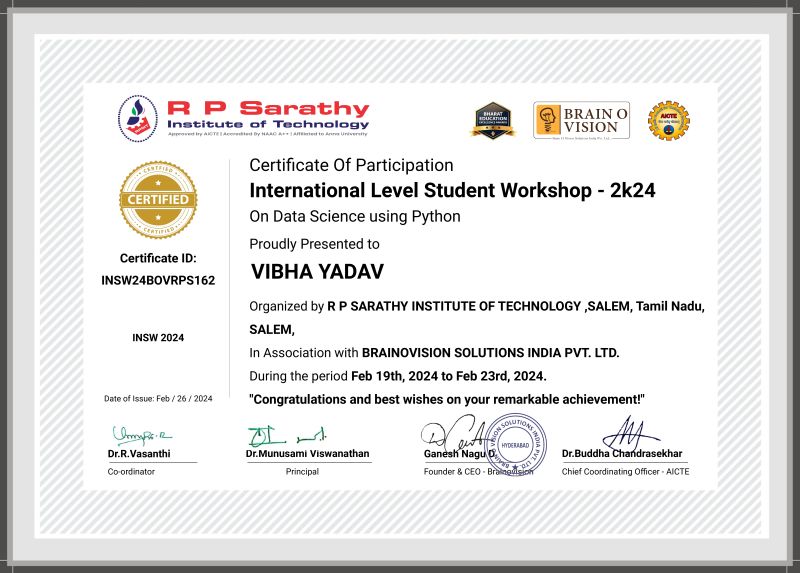 Vibha Yadav on LinkedIn: #datascience #pythonprogramming #programming # ... Vibha Yadav on LinkedIn: #datascience #pythonprogramming #programming # ...