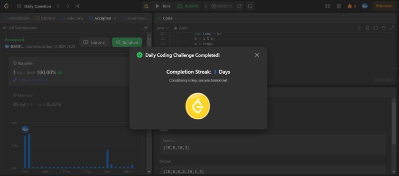 Gayathri T on LinkedIn: #leetcode #dailychallenge #codinglife # ... Gayathri T on LinkedIn: #leetcode #dailychallenge #codinglife # ...