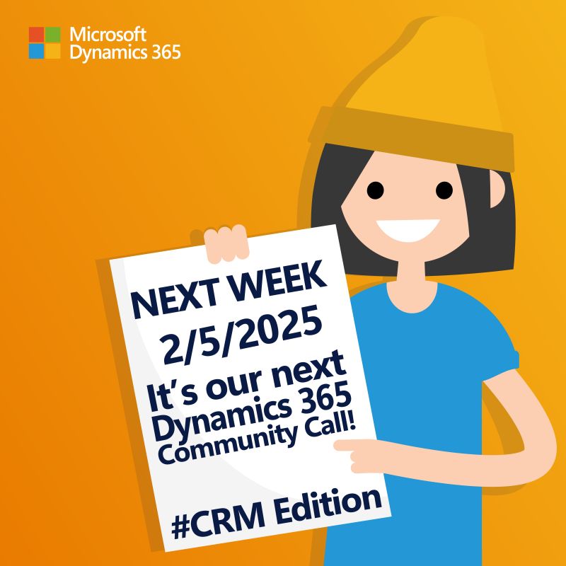 Microsoft Dynamics 365 Community on LinkedIn: #crm #communitycall # ... Microsoft Dynamics 365 Community on LinkedIn: #crm #communitycall # ...