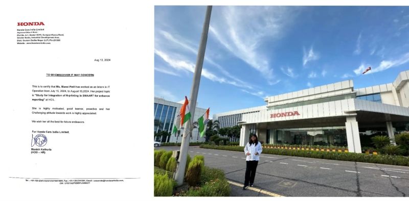 Mansi Patil on LinkedIn: #internship #hondacarsindia #itoperations # ... Mansi Patil on LinkedIn: #internship #hondacarsindia #itoperations # ...