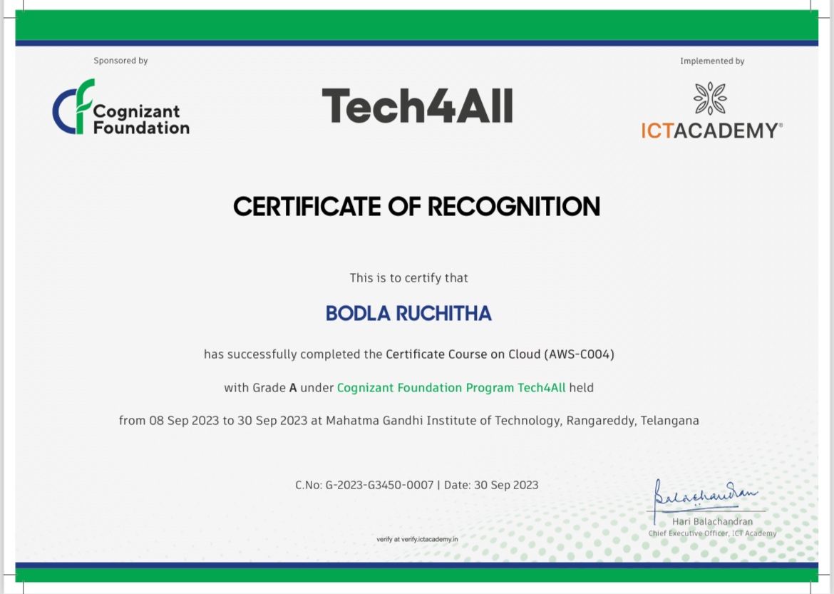 Bodla Ruchitha on LinkedIn: #aws #cloudcomputing #tech4all # ... Bodla Ruchitha on LinkedIn: #aws #cloudcomputing #tech4all # ...