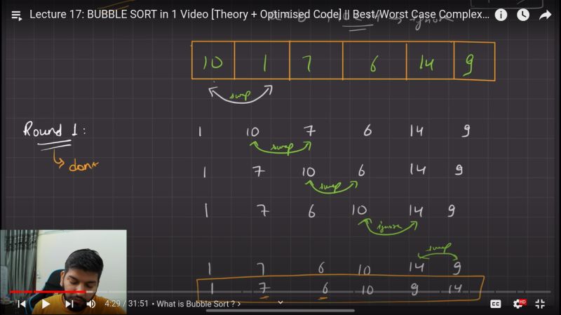Coding Challenge Day 12: Learned about Bubble sort and its use cases ... Coding Challenge Day 12: Learned about Bubble sort and its use cases ...