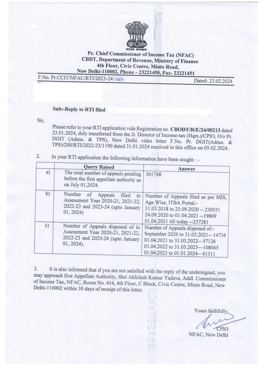 CA Pratham Goel on LinkedIn: #cbdt #incometax #cit #citappeal #rti CA Pratham Goel on LinkedIn: #cbdt #incometax #cit #citappeal #rti