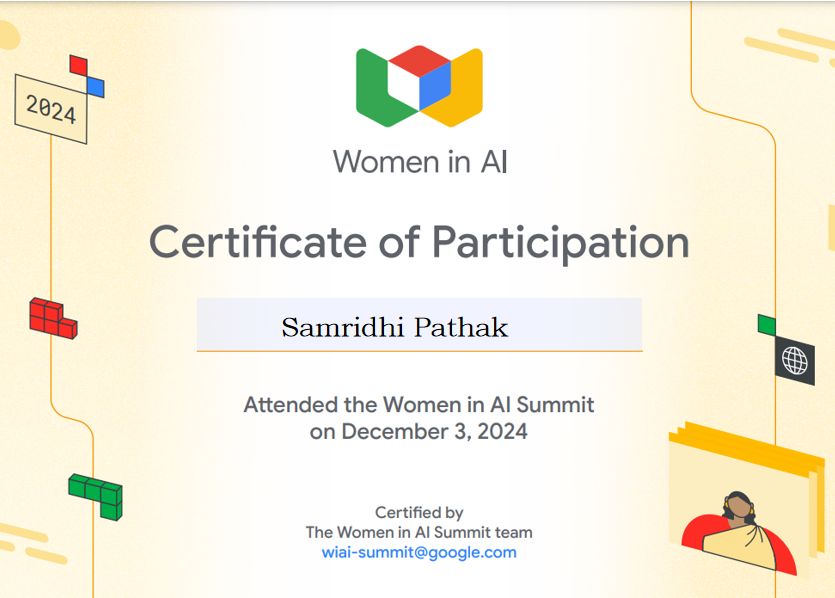 Samridhi Pathak on LinkedIn: #womeninai #aiinnovation #womenintech # ... Samridhi Pathak on LinkedIn: #womeninai #aiinnovation #womenintech # ...