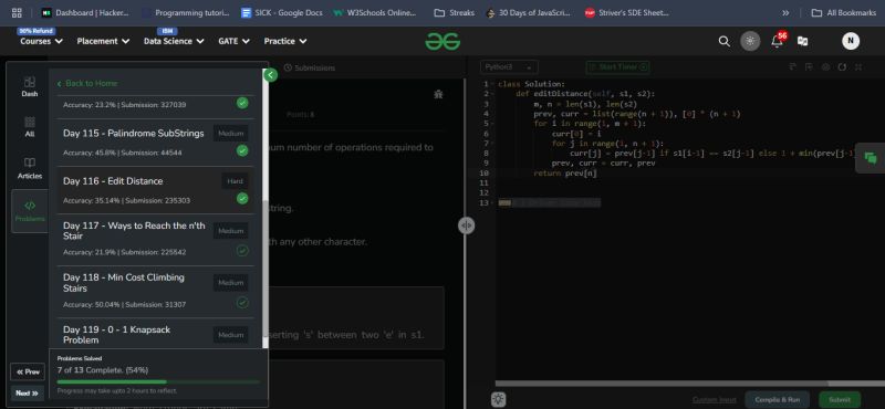 #gfg160 #geeksforgeeks #dynamicprogramming #strings #editdistance ... #gfg160 #geeksforgeeks #dynamicprogramming #strings #editdistance ...