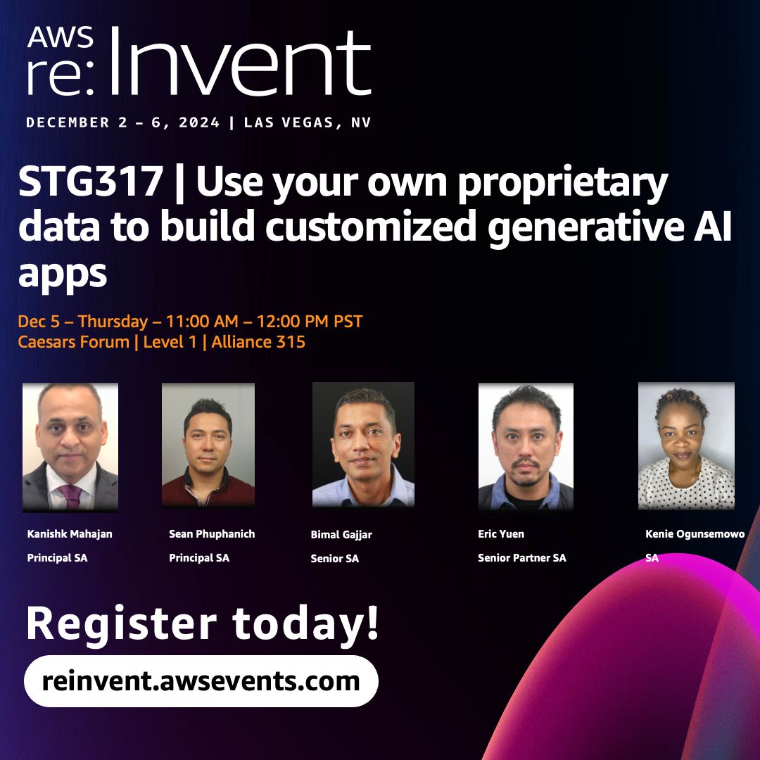 Kanishk Mahajan on LinkedIn: #reinvent2024 Kanishk Mahajan on LinkedIn: #reinvent2024