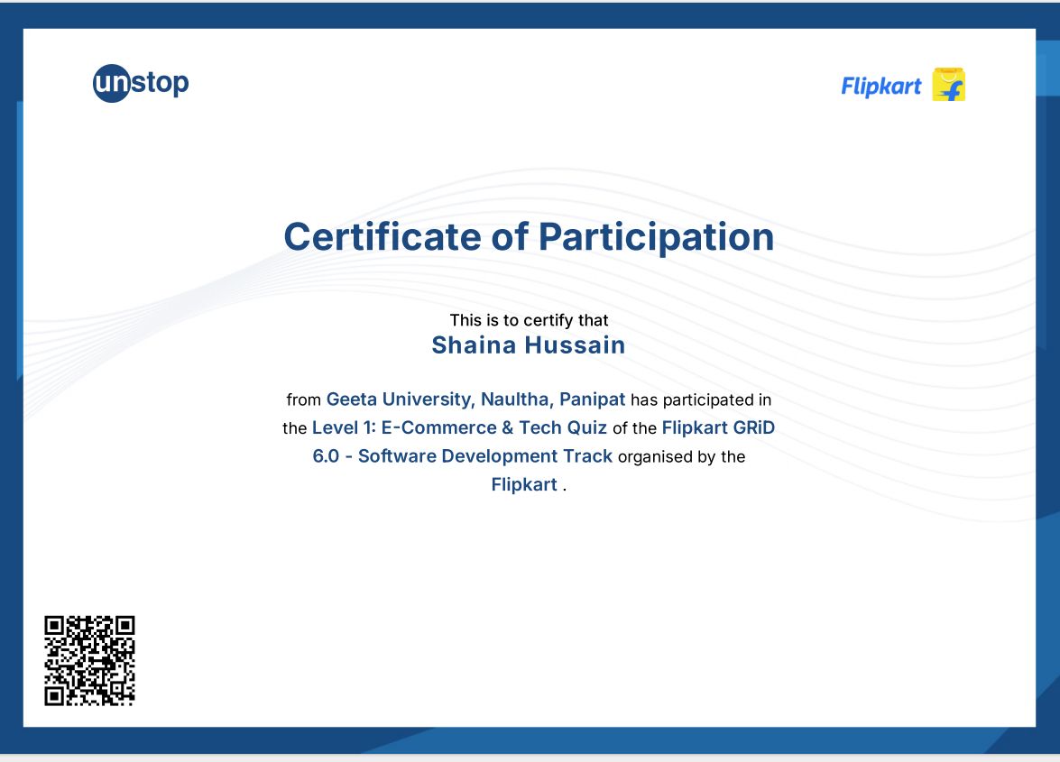 Shaina Hussain on LinkedIn: #flipkartgrid #innovation #teamwork # ... Shaina Hussain on LinkedIn: #flipkartgrid #innovation #teamwork # ...