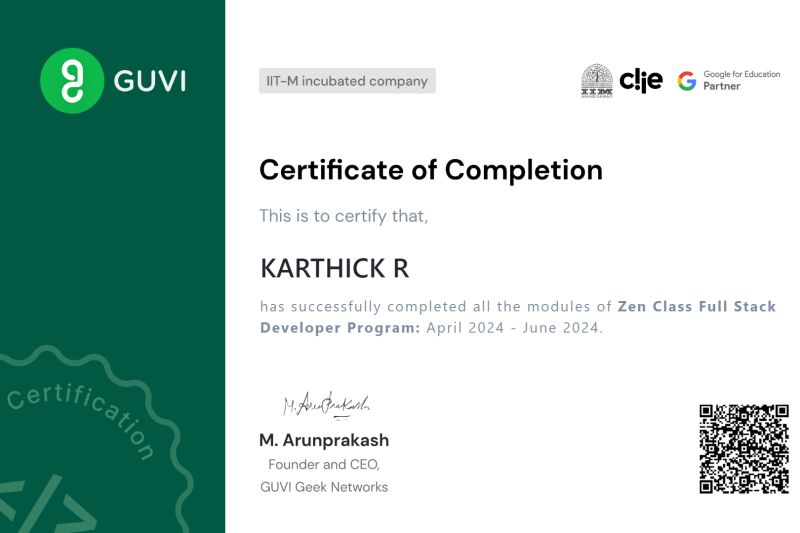 Karthick R on LinkedIn: #fullstackdeveloper #mern #webdevelopment #html ... Karthick R on LinkedIn: #fullstackdeveloper #mern #webdevelopment #html ...