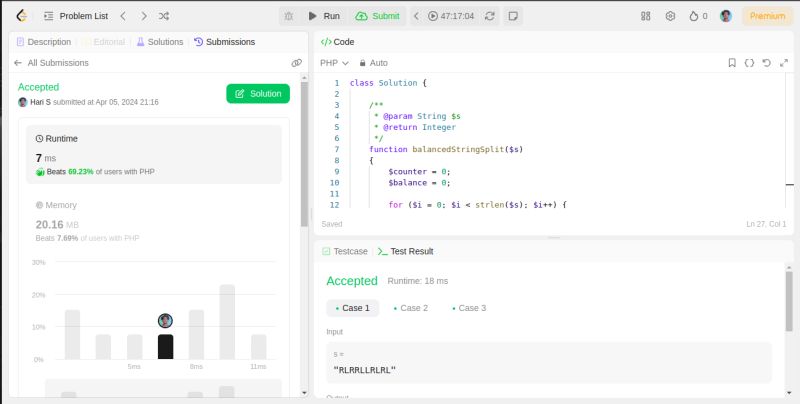 Hari S on LinkedIn: #php #stringmanipulation #codingchallenge #leet #day3 Hari S on LinkedIn: #php #stringmanipulation #codingchallenge #leet #day3