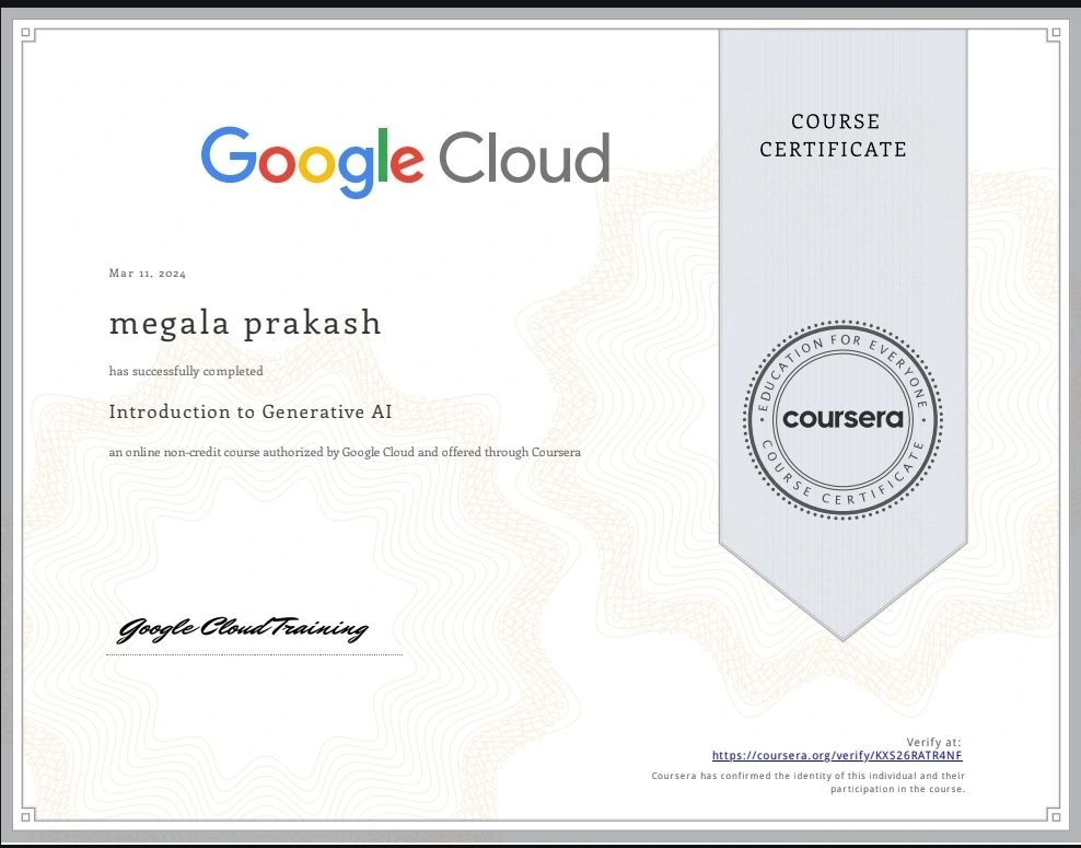 Megala Prakash on LinkedIn: #ai #generativeai #googlecloud # ... Megala Prakash on LinkedIn: #ai #generativeai #googlecloud # ...