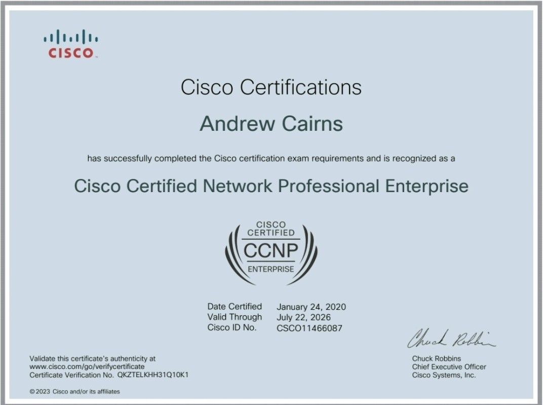 Andrew Cairns on LinkedIn: CE credits kicked in to get my CCNP renewal ... Andrew Cairns on LinkedIn: CE credits kicked in to get my CCNP renewal ...