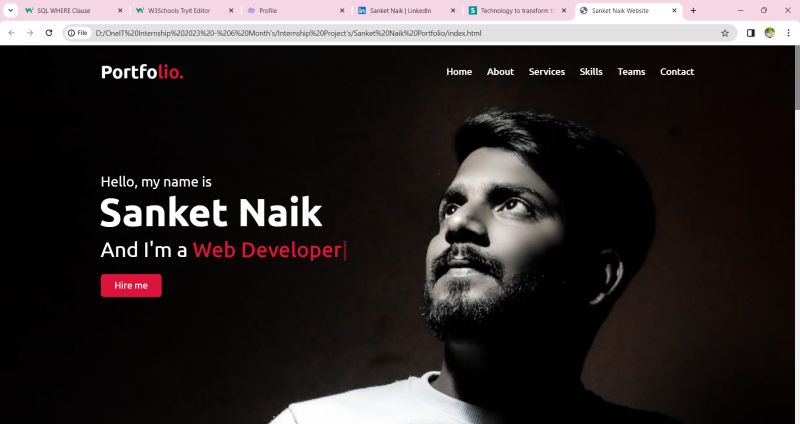 Sanket Naik on LinkedIn: #webdevelopment #portfolio #webdeveloper #code ... Sanket Naik on LinkedIn: #webdevelopment #portfolio #webdeveloper #code ...