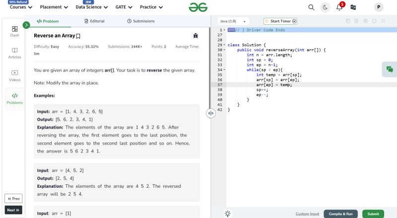 #gfg160 #geekstreak2025 #gfg #programming #coding #dsa | Parth Pandey #gfg160 #geekstreak2025 #gfg #programming #coding #dsa | Parth Pandey