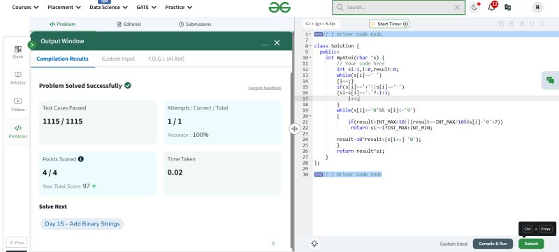 #dsa #geeksforgeeks #dsa #codingchallenge #geeksforgeeks #c #atoi ... #dsa #geeksforgeeks #dsa #codingchallenge #geeksforgeeks #c #atoi ...