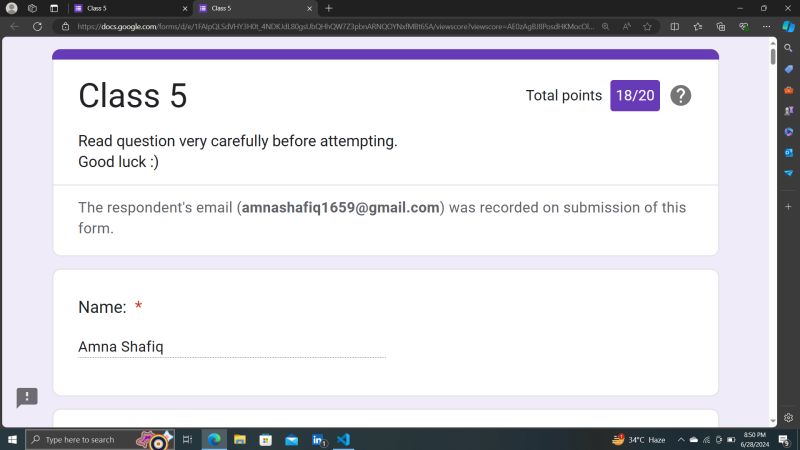 Finished TypeScript quiz for Class 5! | Amna Shafiq posted on the topic ... Finished TypeScript quiz for Class 5! | Amna Shafiq posted on the topic ...