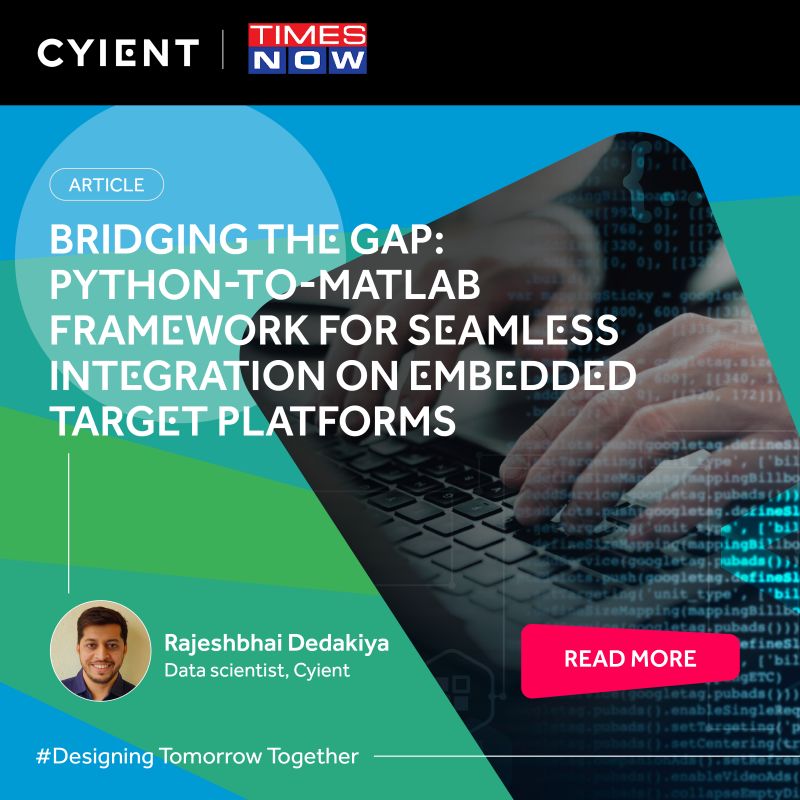 Cyient on LinkedIn: Bridging the Gap: Python-to-MATLAB Framework for ... Cyient on LinkedIn: Bridging the Gap: Python-to-MATLAB Framework for ...