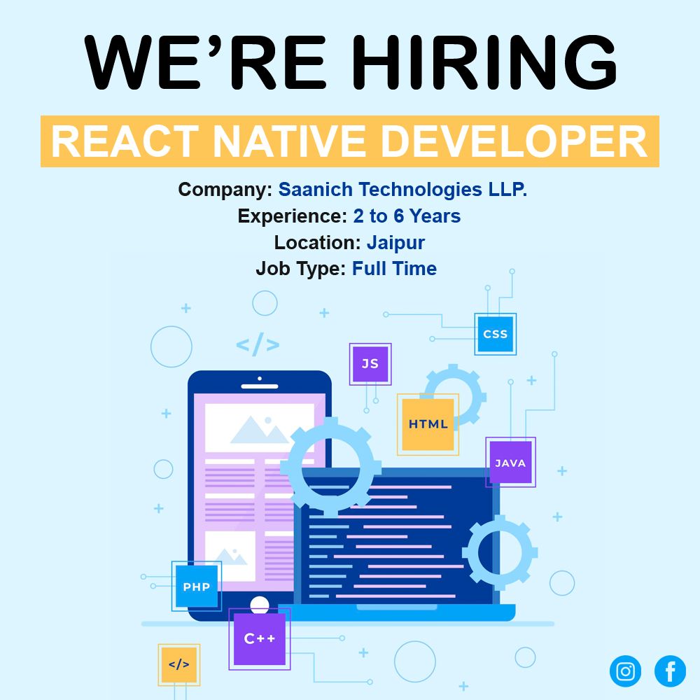 Saanich Technologies LLP on LinkedIn: #job #react #reactnative # ... Saanich Technologies LLP on LinkedIn: #job #react #reactnative # ...