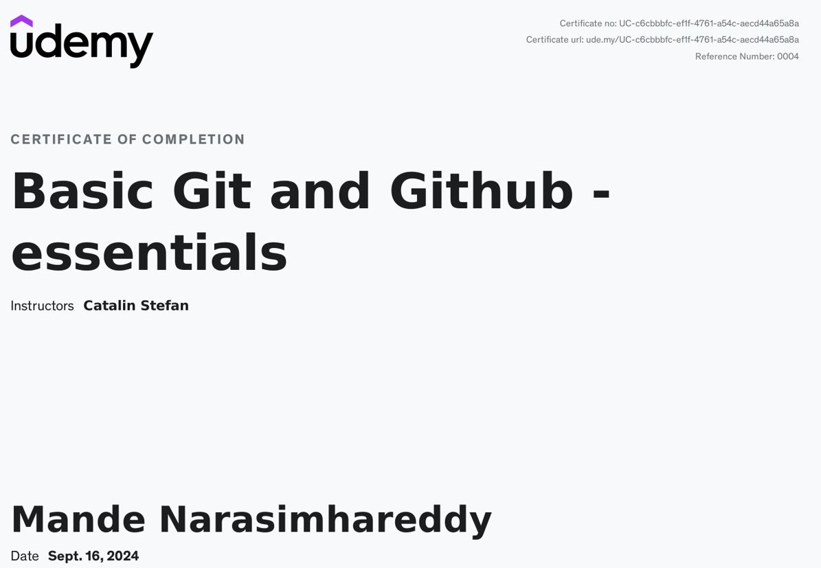 Narasimha Reddy Mande on LinkedIn: #git #github #learningjourney # ... Narasimha Reddy Mande on LinkedIn: #git #github #learningjourney # ...
