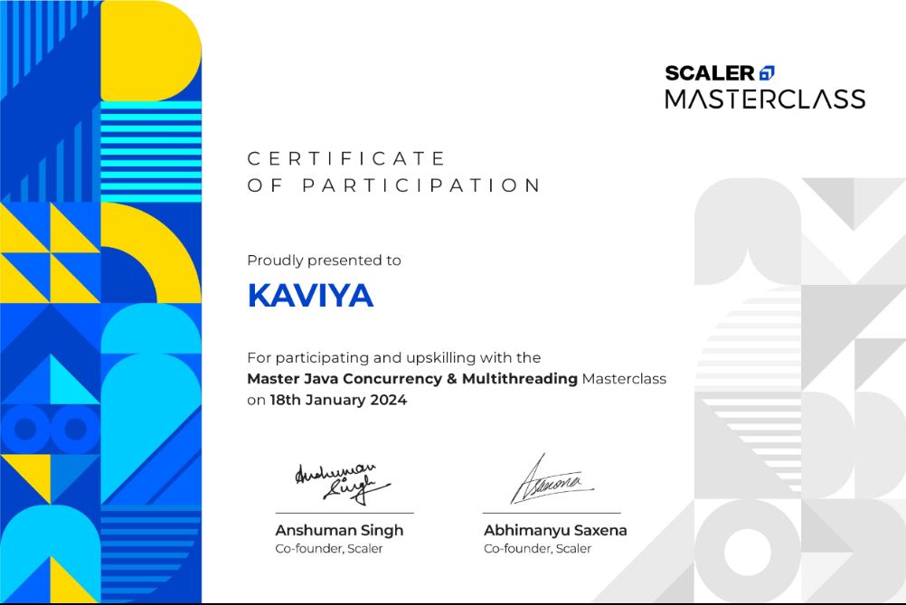 Kaviya R on LinkedIn: #java #concurrency #multithreading #scaleracademy ... Kaviya R on LinkedIn: #java #concurrency #multithreading #scaleracademy ...