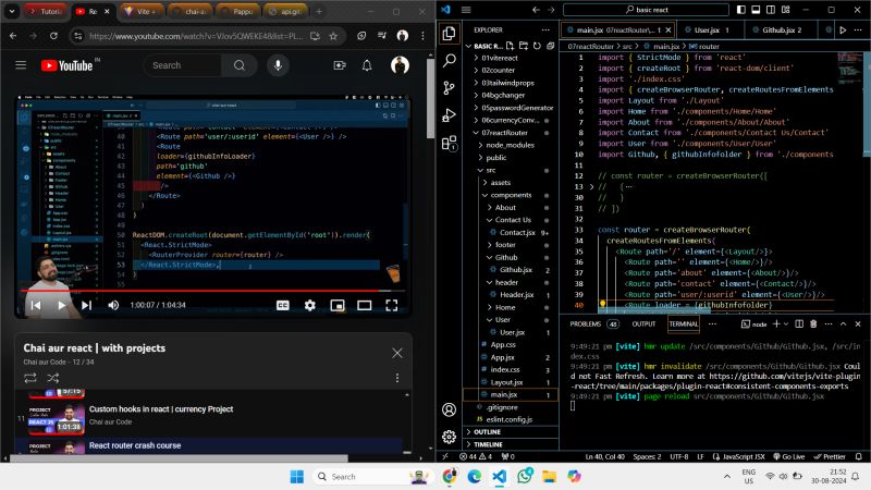 Pappu Kr Yadav on LinkedIn: #week2 #react #webdev #reactrouter Pappu Kr Yadav on LinkedIn: #week2 #react #webdev #reactrouter