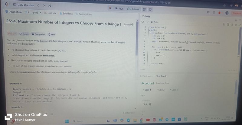 Nikhil Kumar Mishra on LinkedIn: #codingjourney #leetcode # ... Nikhil Kumar Mishra on LinkedIn: #codingjourney #leetcode # ...