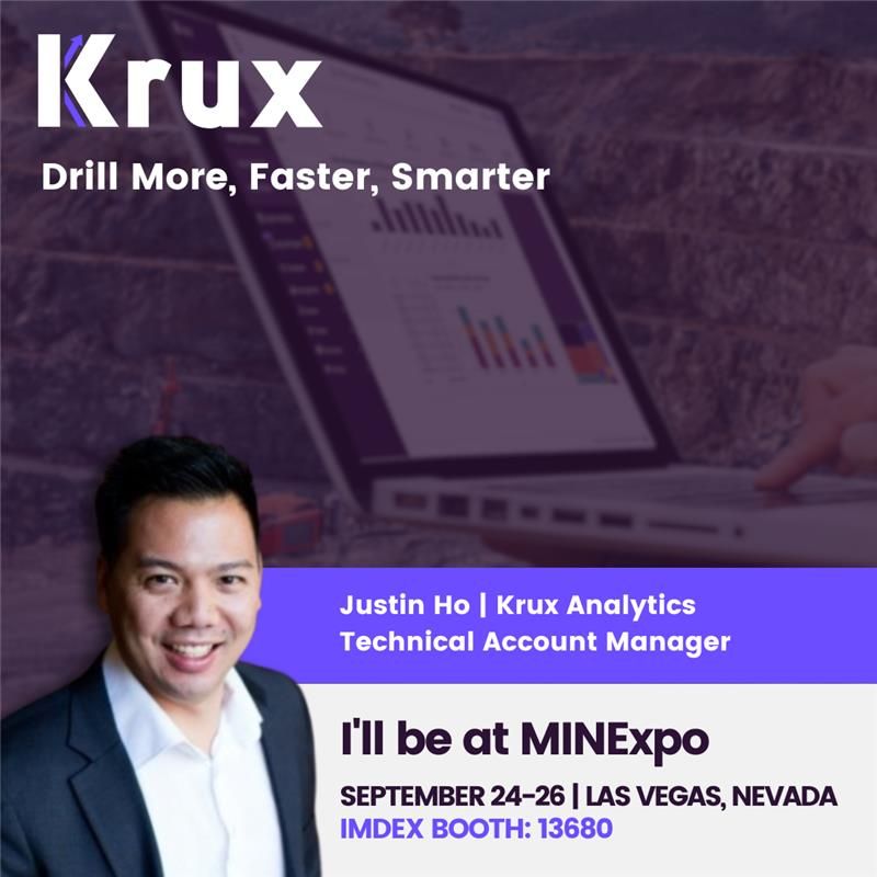 Justin Ho on LinkedIn: #minexpo #imdex #kruxanalytics #mining # ... Justin Ho on LinkedIn: #minexpo #imdex #kruxanalytics #mining # ...