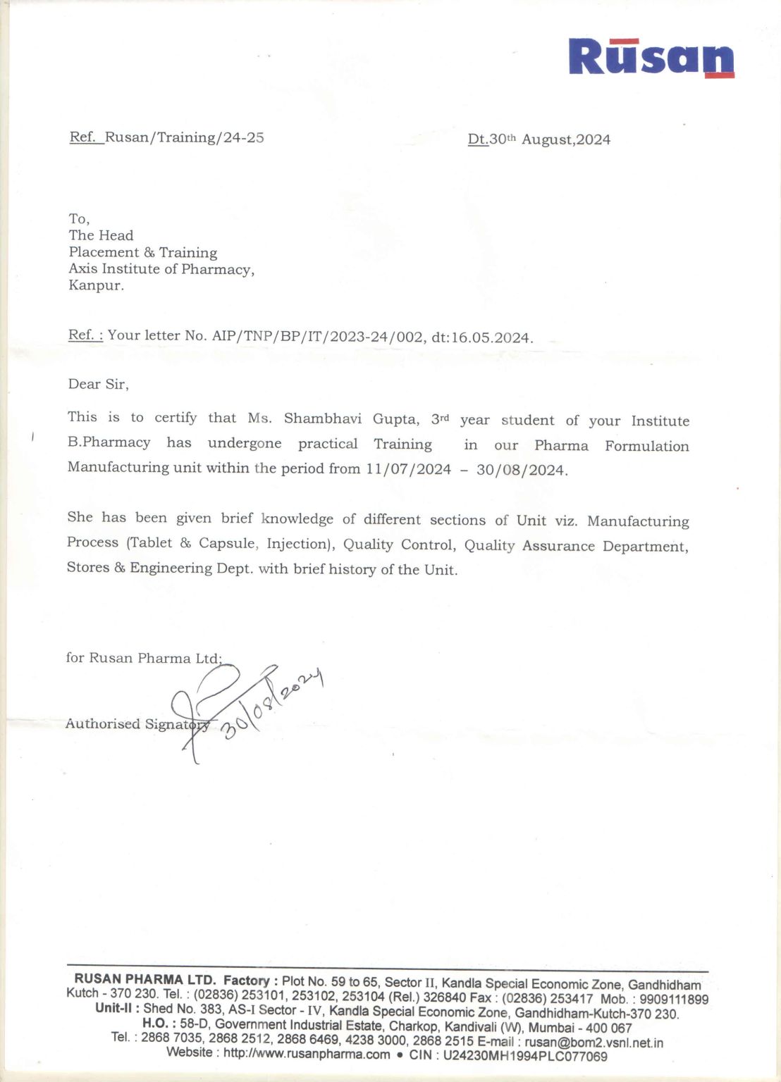 Shambhavi Gupta on LinkedIn: successfully completed 45 days industrial ... Shambhavi Gupta on LinkedIn: successfully completed 45 days industrial ...