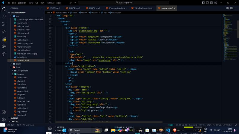 Aditya Sooraj on LinkedIn: Cloned Zomato using HTML and CSS, planning ... Aditya Sooraj on LinkedIn: Cloned Zomato using HTML and CSS, planning ...
