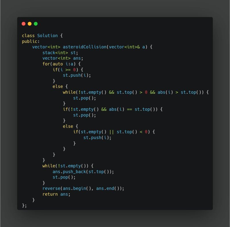 LeetCode Problem 735: Asteroid Collision | Dev Gupta posted on the ... LeetCode Problem 735: Asteroid Collision | Dev Gupta posted on the ...