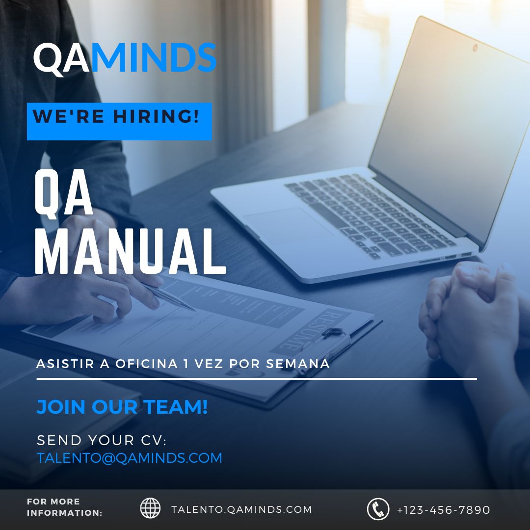 QA Minds on LinkedIn: #qaminds #qamanual #softwaretesting #hybridjobs # ... QA Minds on LinkedIn: #qaminds #qamanual #softwaretesting #hybridjobs # ...