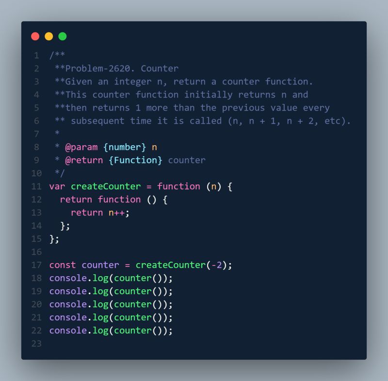 Md. Nazrul Islam Rony on LinkedIn: #javascript #leetcode #closures # ... Md. Nazrul Islam Rony on LinkedIn: #javascript #leetcode #closures # ...